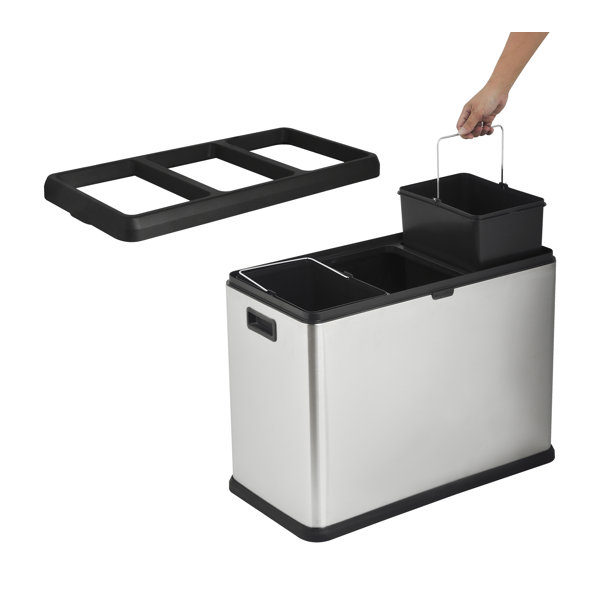 Step N Sort The Step N' Sort Gallon, Open Top Top Trash and Recycling Bin | Wayfair